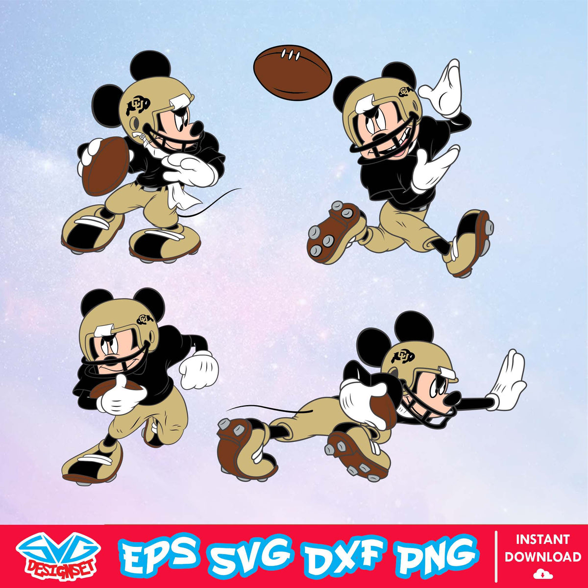 Colorado Buffaloes Mickey Mouse Disney SVG, NCAA SVG, Disney SVG, Vect