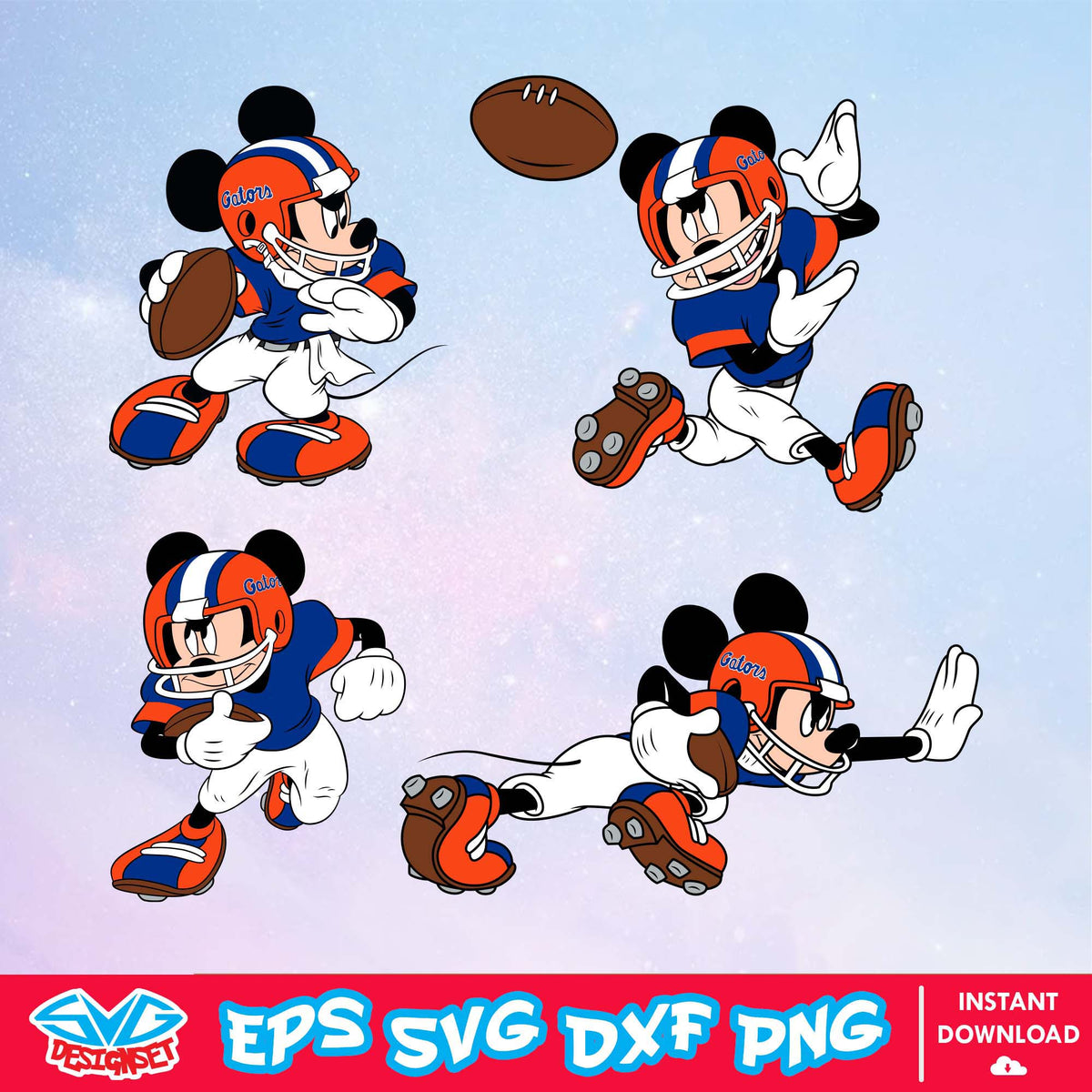 Florida Gators Mickey Mouse Disney SVG, NCAA SVG, Disney SVG, Vector,