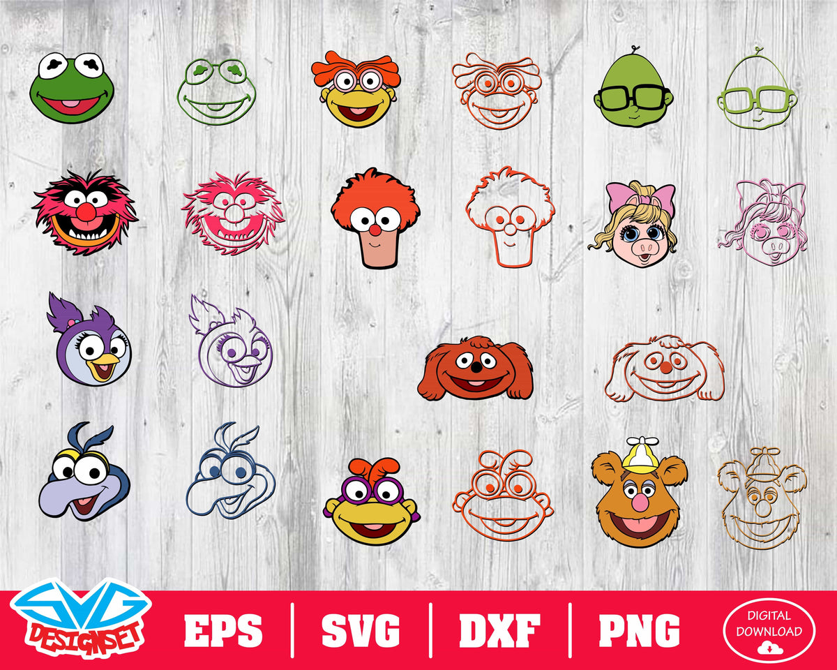 Muppets babies Svg, Dxf, Eps, Png, Clipart, Silhouette and Cutfiles