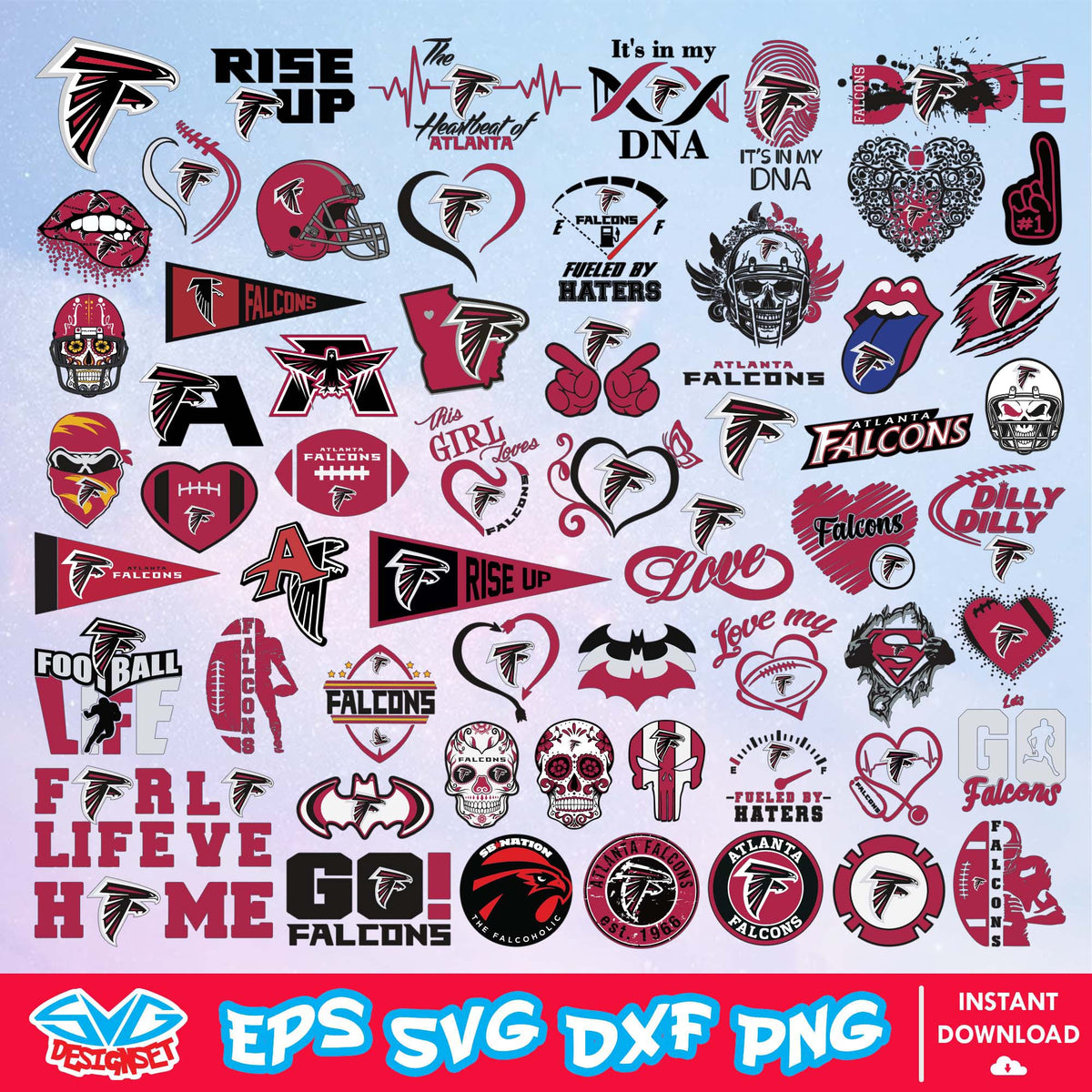Atlanta Falcons Svg, National Football League Svg, NFL Svg, NFL Team S